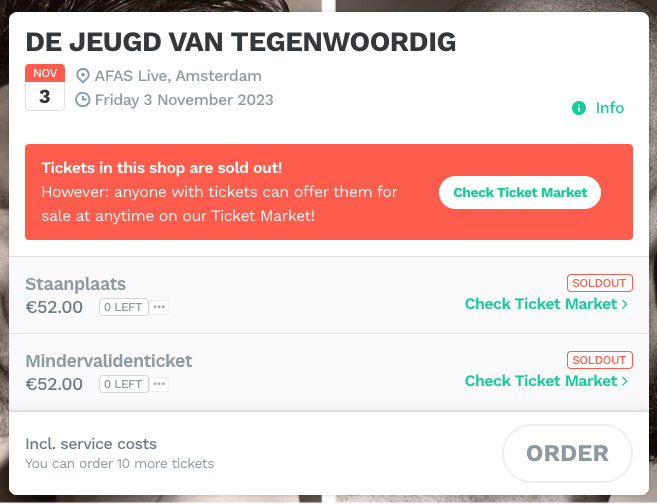 Tickets kopen via de GUTS ticket markt – GET Protocol